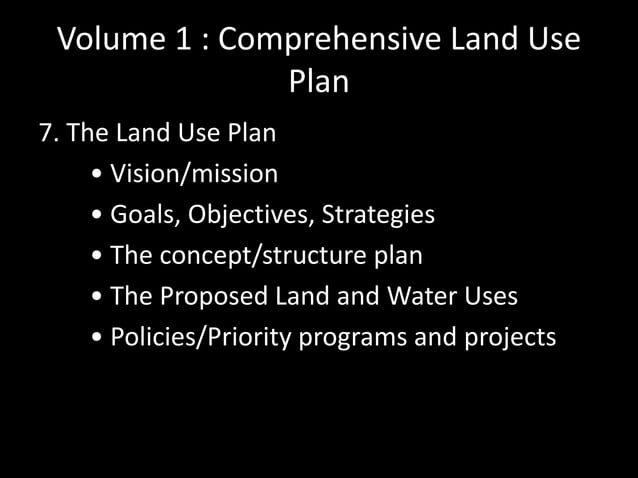 Comprehensive Land Use Planning | PDF