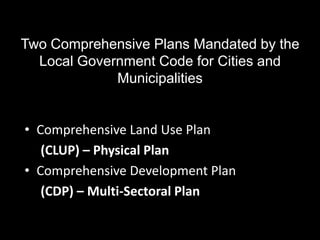 Comprehensive Land Use Planning | PDF