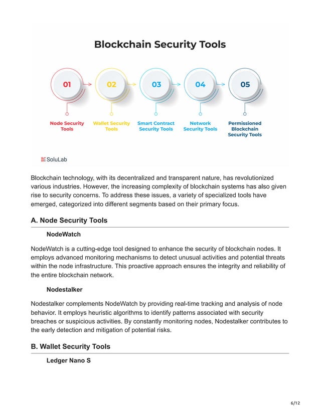 Comprehensive List Of Blockchain Security Tools | PDF