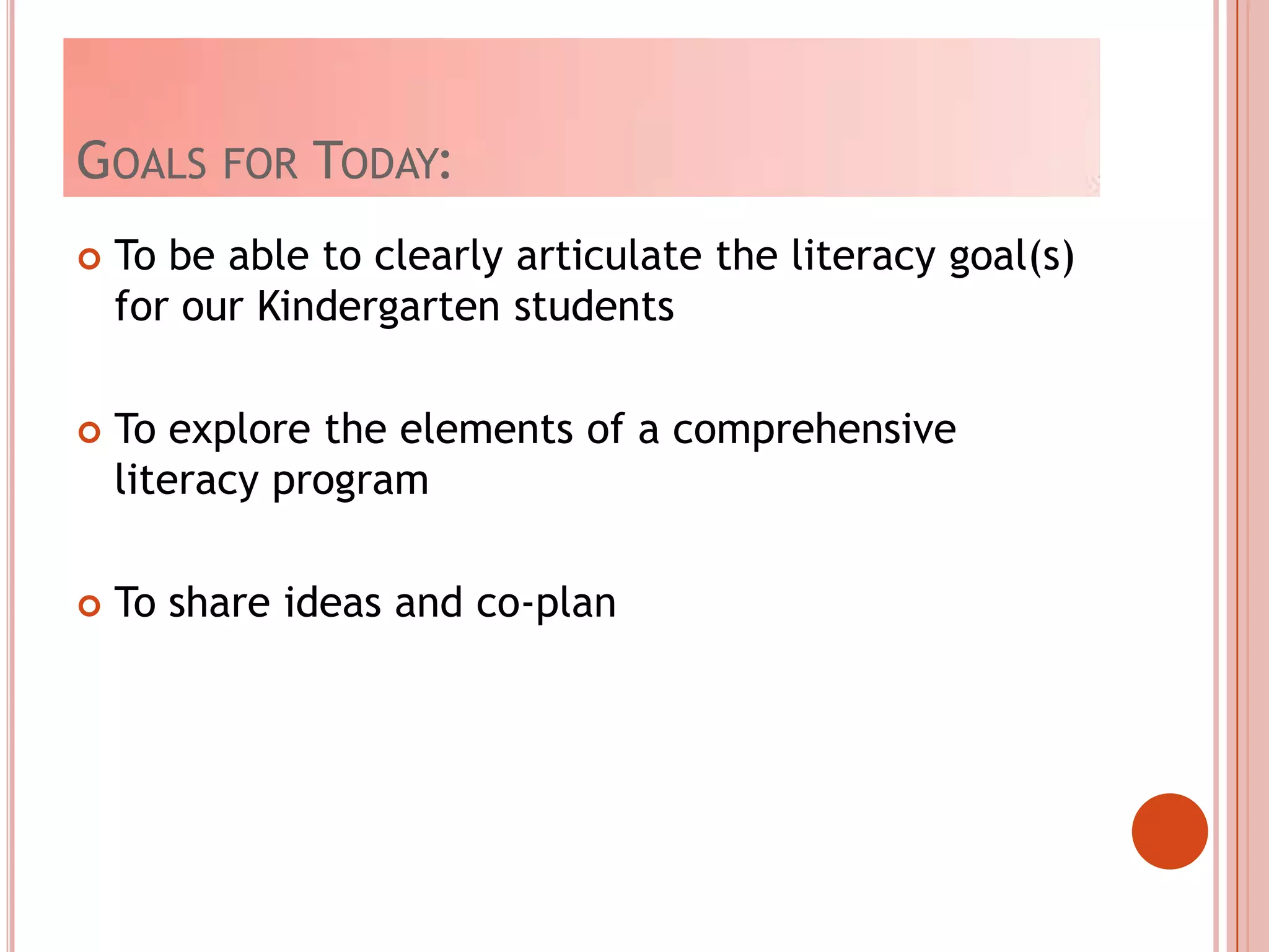 Comprehensive Literacy In Kindergarten - Interactive Read Aloud | PPTX