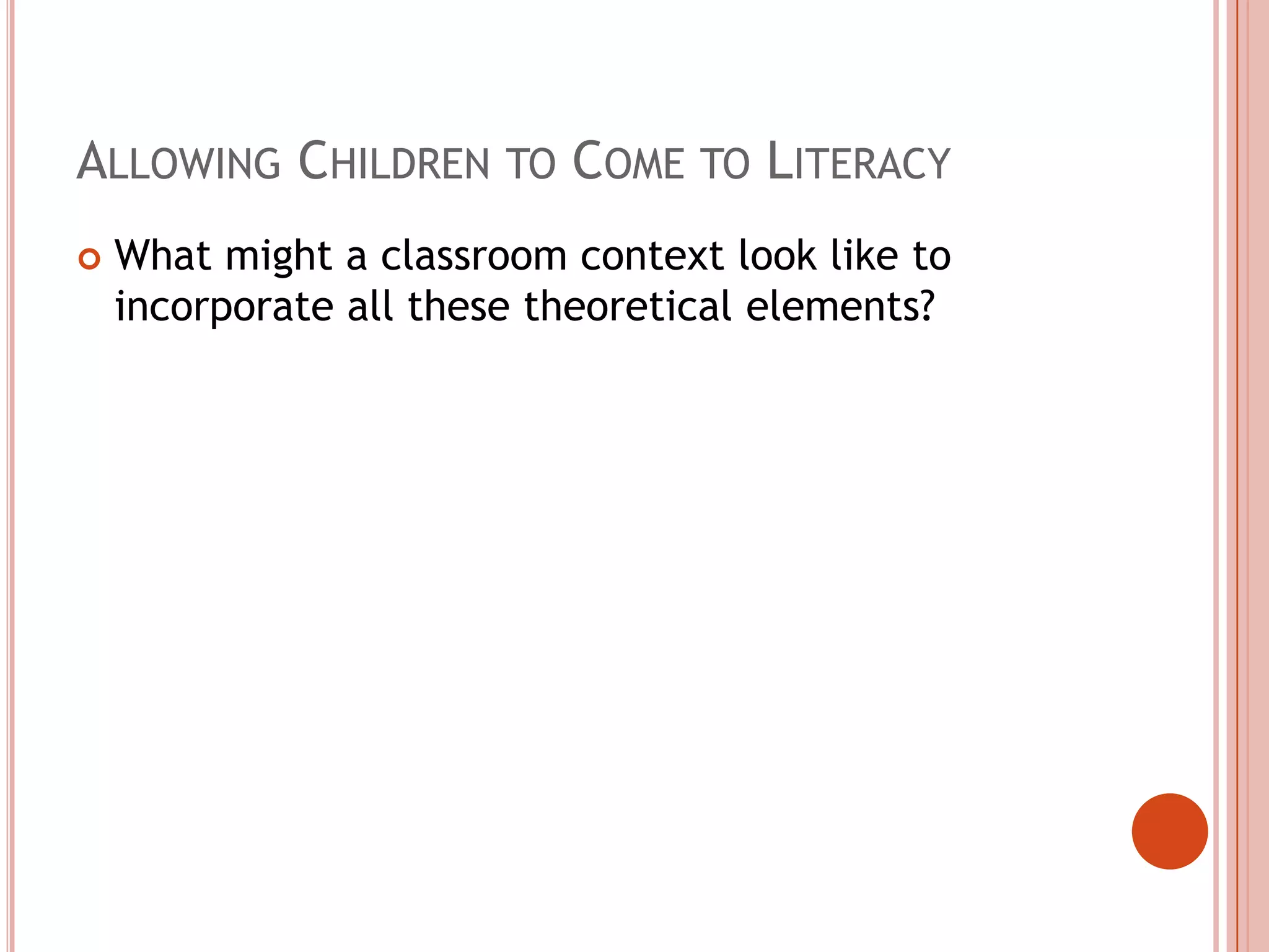 Comprehensive Literacy In Kindergarten - Interactive Read Aloud | PPTX