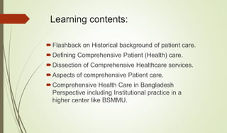 Comprehensive management of patient care | PPT