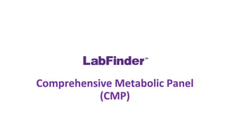 Comprehensive Metabolic panel (CMP) | PDF