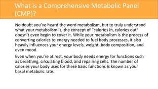Comprehensive Metabolic panel (CMP) | PDF