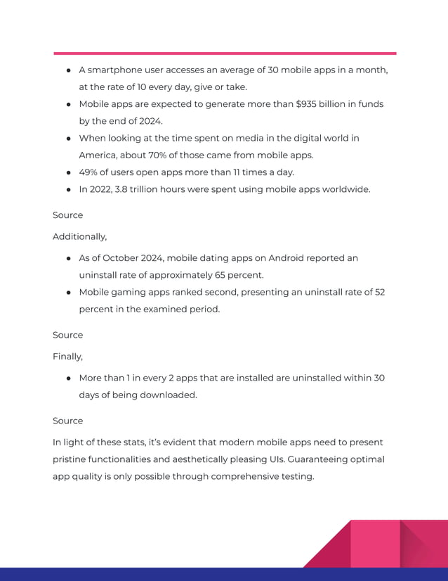 Comprehensive Mobile App Testing Checklist For Testers And Developers Pdf