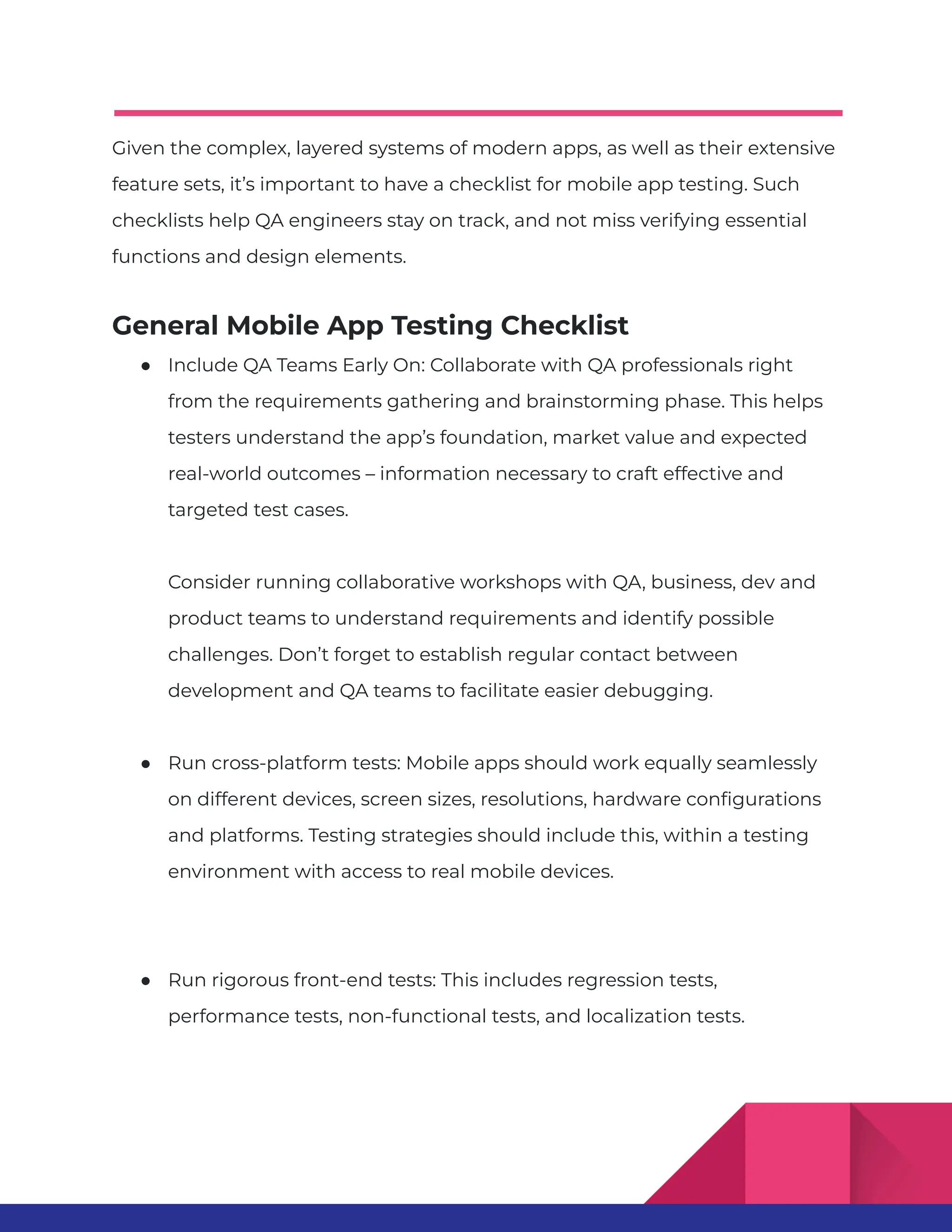 Comprehensive Mobile App Testing Checklist for Testers & Developers (1).pdf