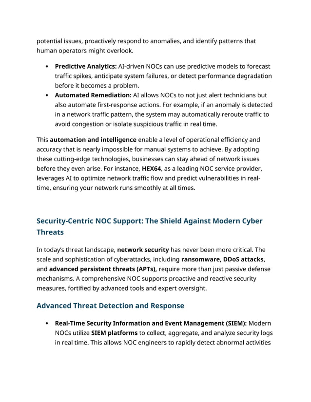 Comprehensive NOC Support Safeguarding Your Network Infrastr.docx