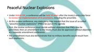 Comprehensive nuclear test ban treaty | PPT