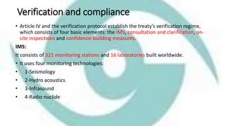 Comprehensive nuclear test ban treaty | PPT