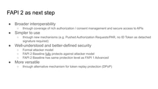Comprehensive overview FAPI 1 and 2 | PPT