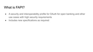 Comprehensive overview FAPI 1 and 2 | PPT