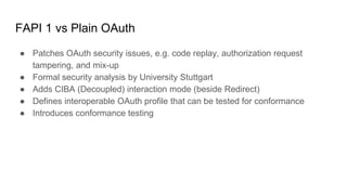 Comprehensive overview FAPI 1 and FAPI 2 | PPT