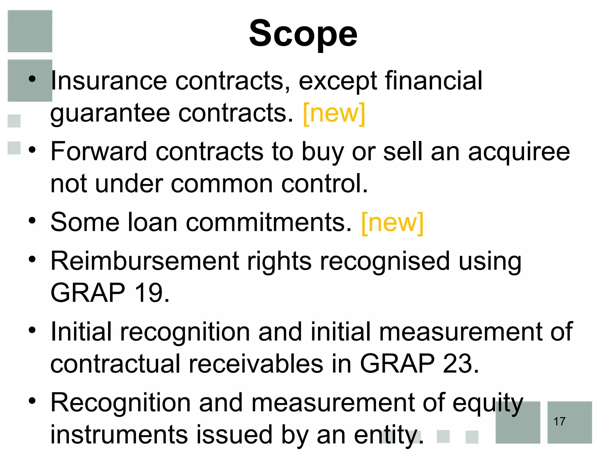 GRAP 104 - Financial Instruments Comprehensive Overview | PPT