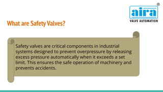 Comprehensive Overview of Safety Valves: Key Functions and Applications ...