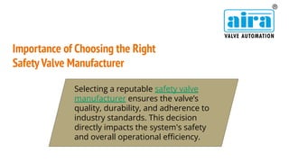 Comprehensive Overview of Safety Valves: Key Functions and Applications ...