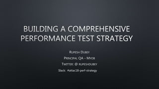 Comprehensive performance test strategy | PPT
