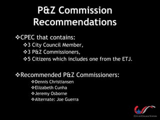 Comprehensive Plan Evaluation Committee | PPTX