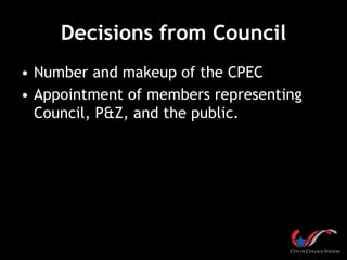Comprehensive Plan Evaluation Committee | PPTX