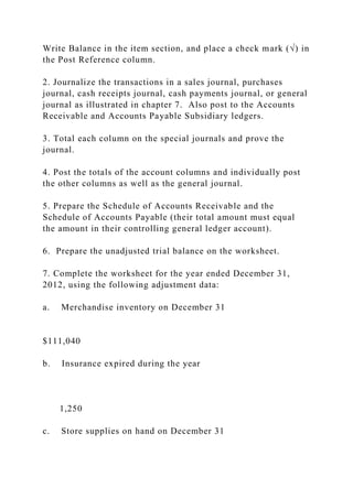 Comprehensive Problem More Co. is a merchandising business. The.docx