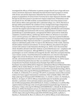 Comprehensive Psychiatric Evaluation Essay Example Paper.docx