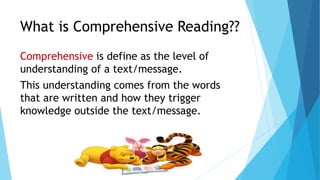 Comprehensive reading | PPT