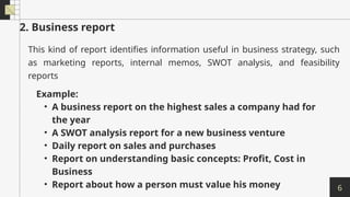 coherent and comprehensive report for G6 | PPTX
