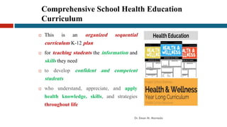 Comprehensive school health education | PDF