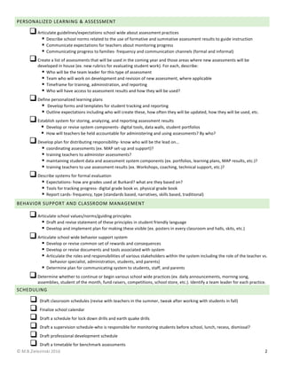 Comprehensive School Readiness Checklist ©MBZ | PDF