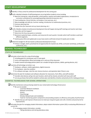 Comprehensive School Readiness Checklist ©MBZ | PDF