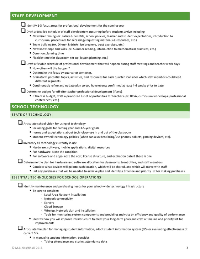 Comprehensive School Readiness Checklist ©MBZ | PDF