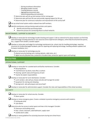 Comprehensive School Readiness Checklist ©MBZ | PDF
