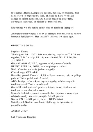 Comprehensive SOAP ExemplarPurpose To demonstrate what each s.docx