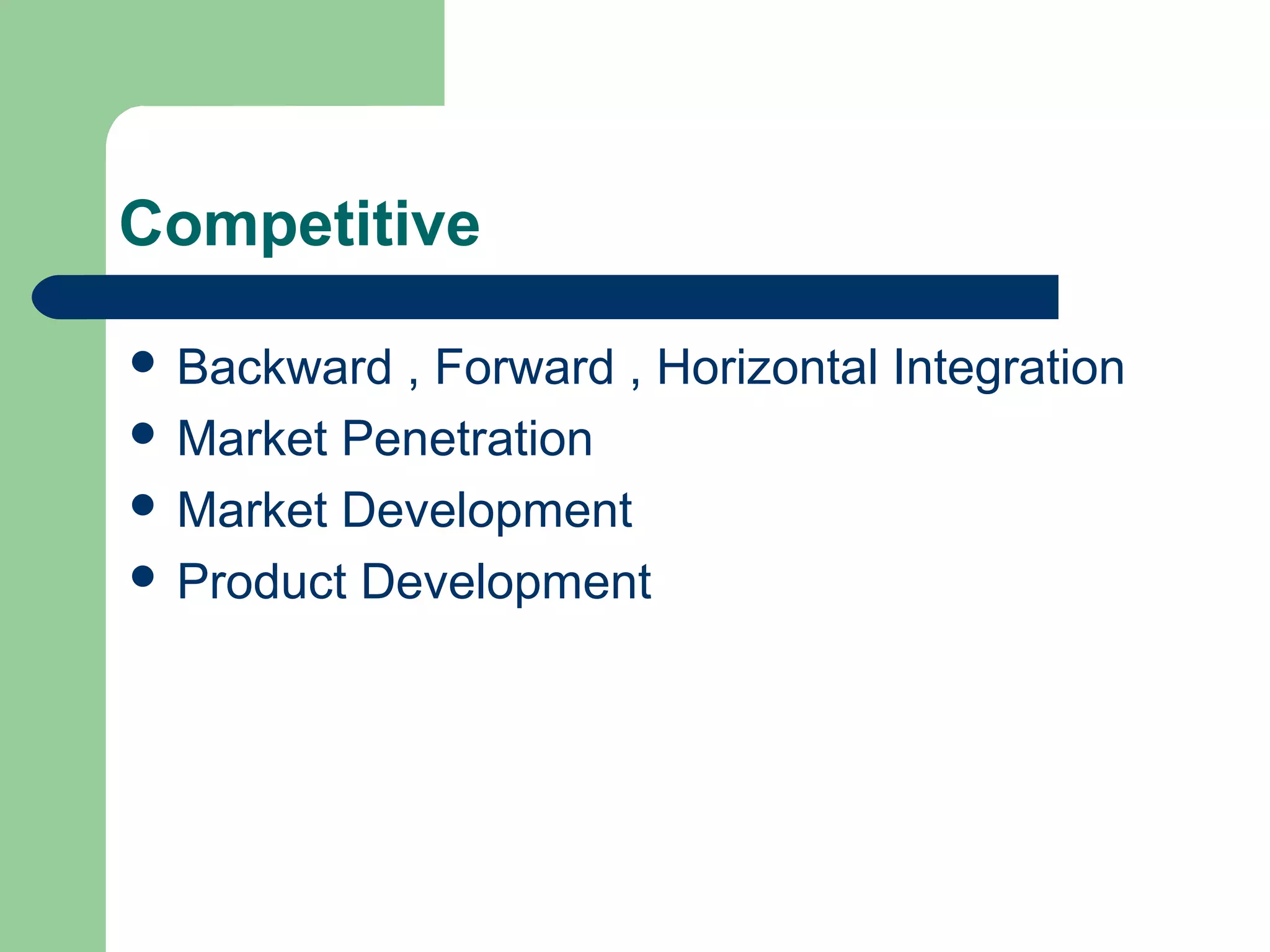 Comprehensive strategy formulation framework | PPT