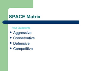 Comprehensive strategy formulation framework | PPT