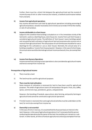 Comprehensive study of agricultural income | DOCX