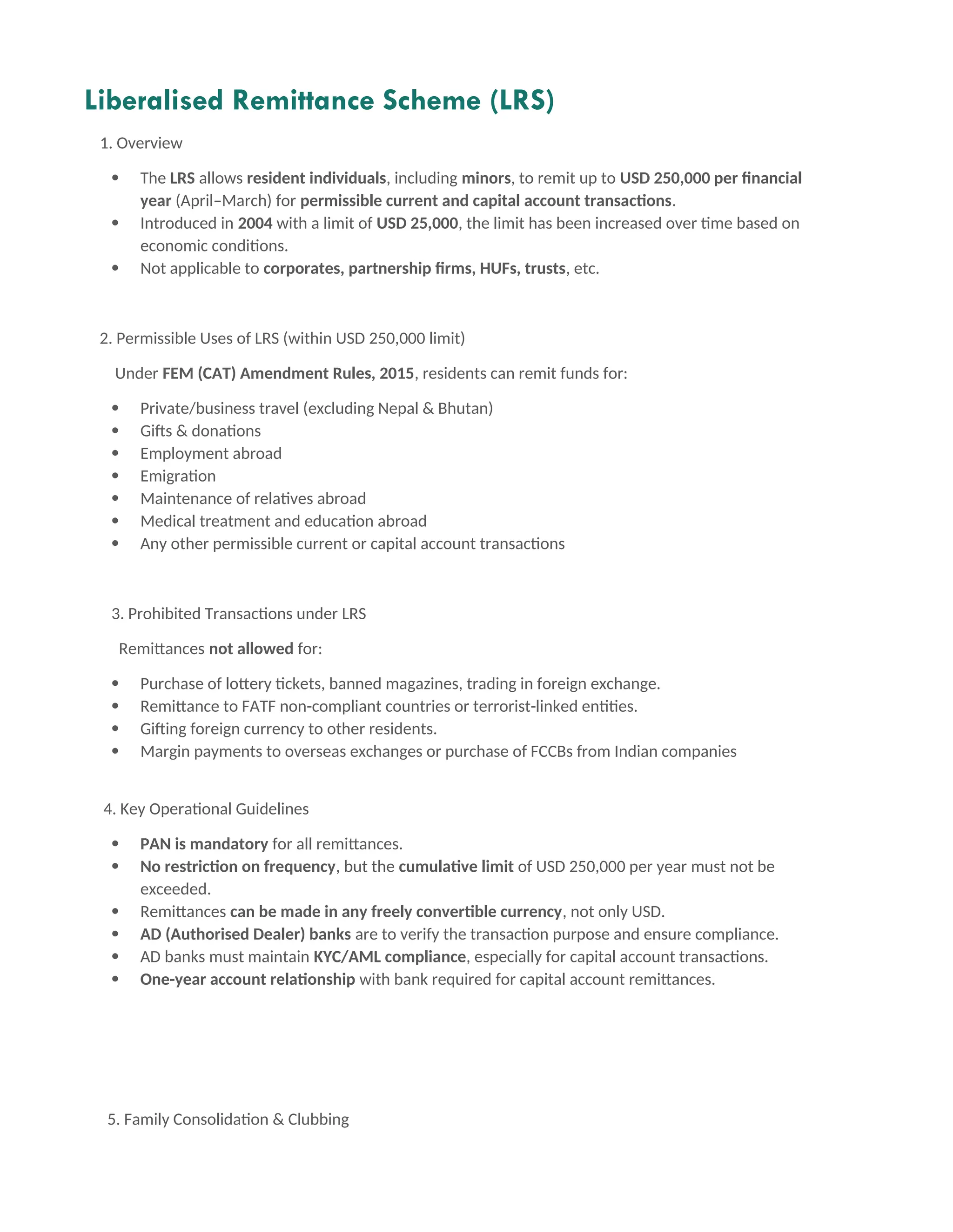 Comprehensive Summary- Liberalised Remittance Scheme (LRS).docx