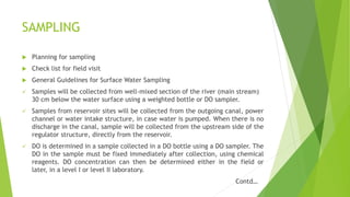 Comprehensive surface water monitoring | PPTX