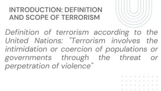 Comprehensive Terrorism in International, National and Local .pptx