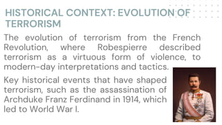 Comprehensive Terrorism in International, National and Local .pptx