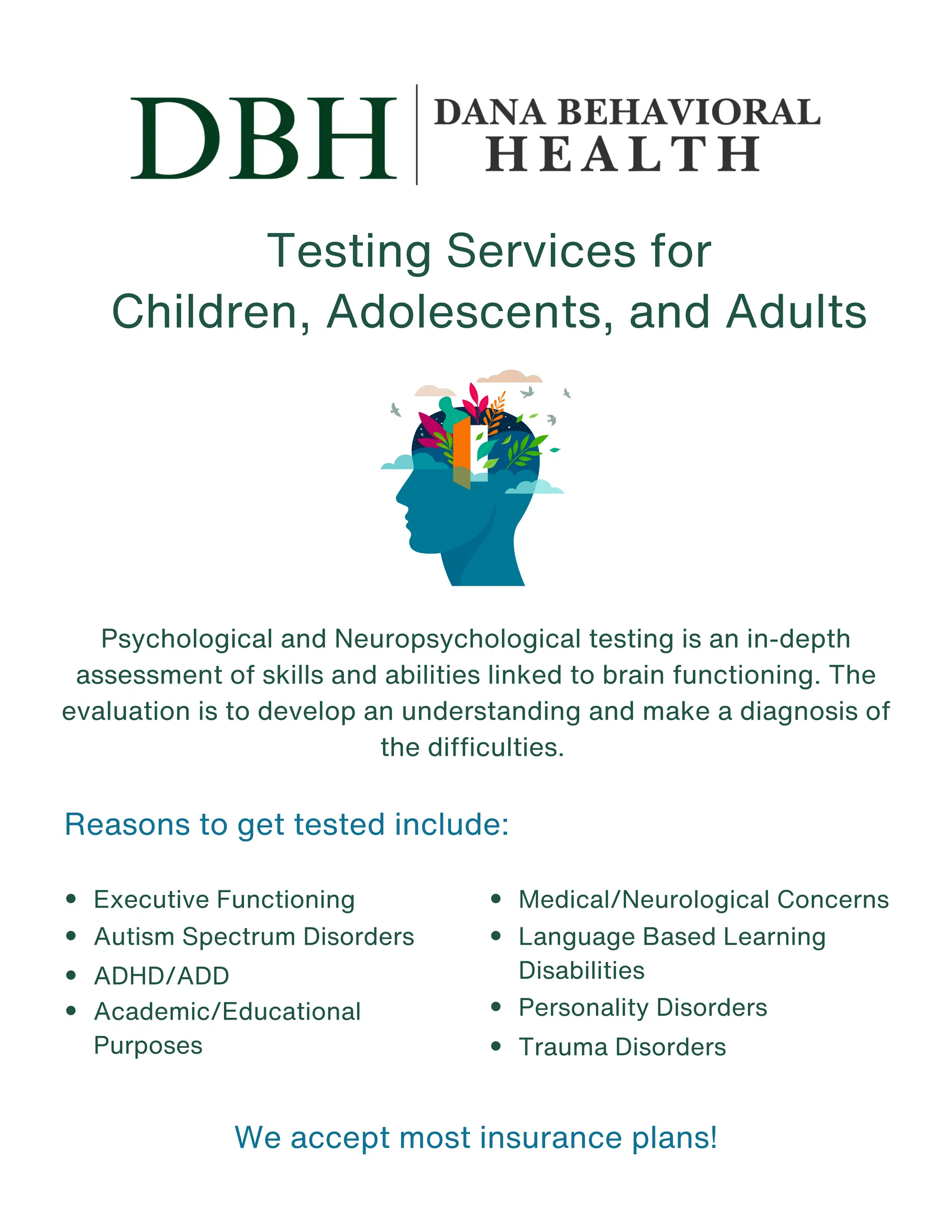 Dana Behavioral Health: Comprehensive Testing Services for Children ...