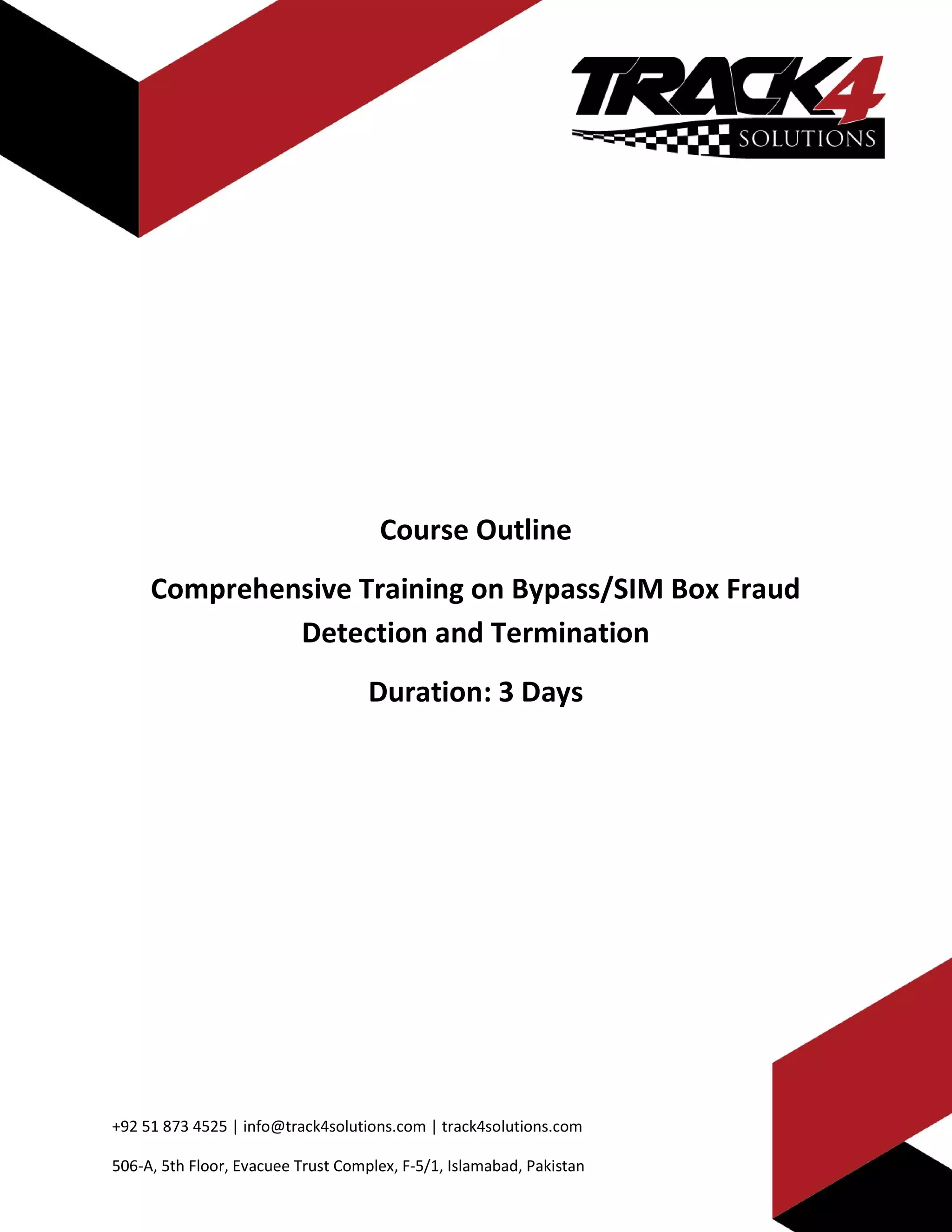 Comprehensive training on bypass sim box fraud | PDF