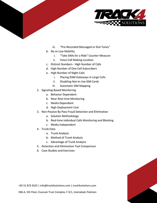 Comprehensive training on bypass sim box fraud | PDF