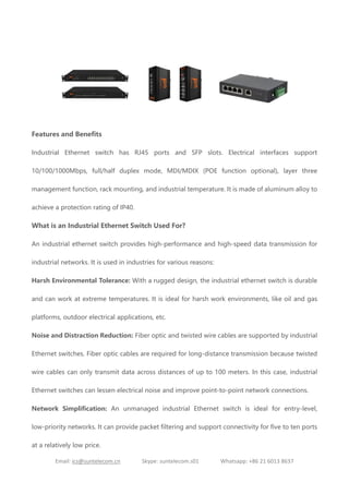 Comprehensive Understanding of Industrial Ethernet Switch | PDF