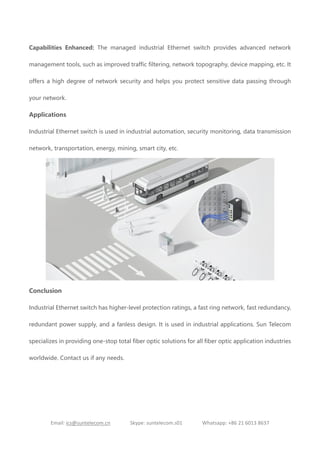 Comprehensive Understanding of Industrial Ethernet Switch | PDF