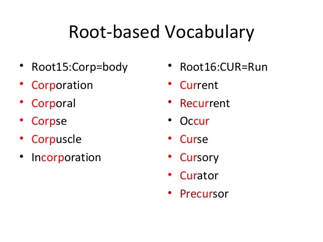 Comprehensive verbal content