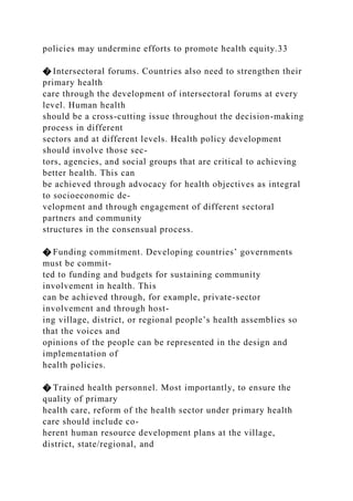 Comprehensive Versus SelectivePrimary Health Care Lessons.docx