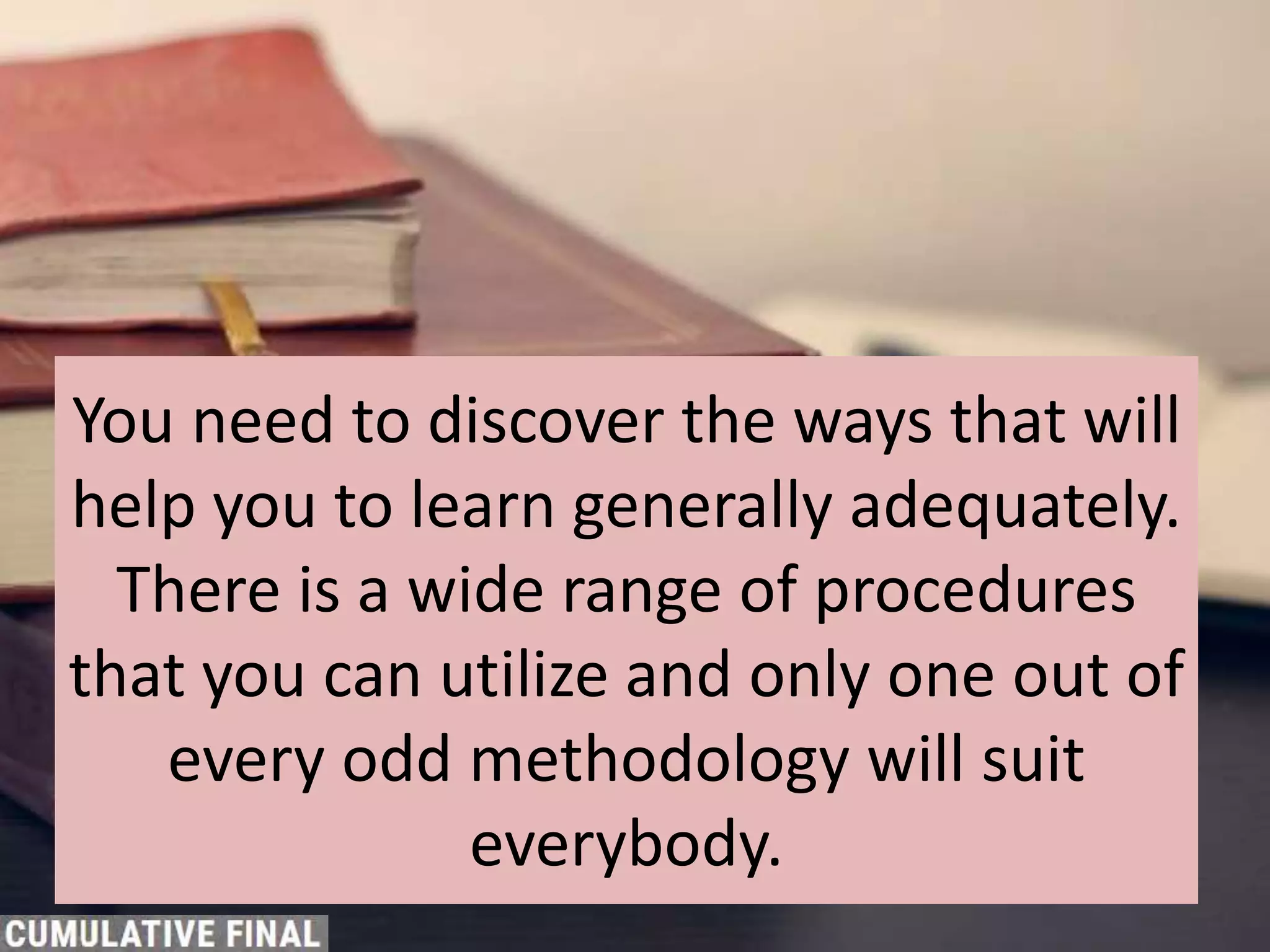 Comprehensive vs Cumulative Final Exam | PPTX