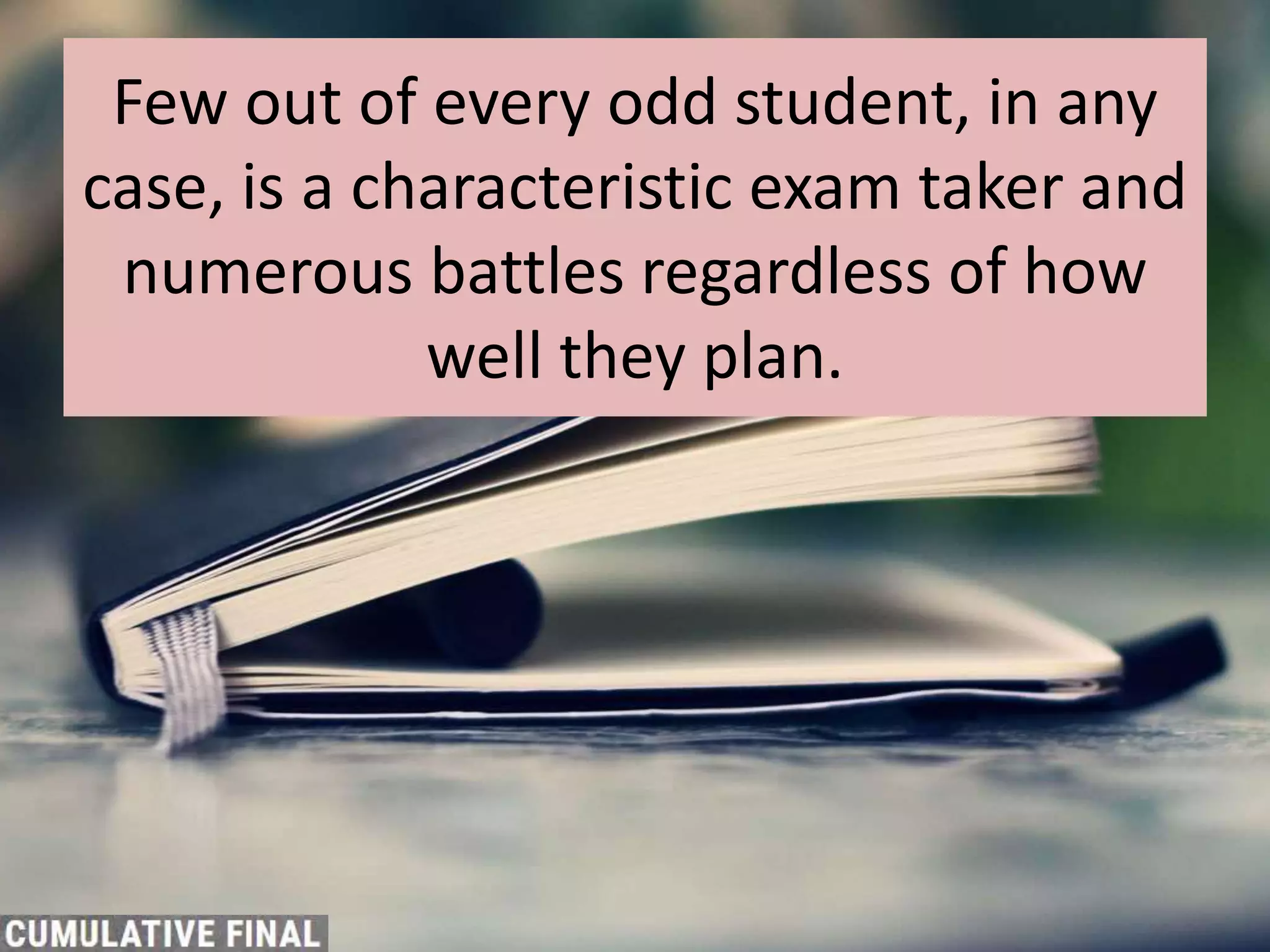 Comprehensive vs Cumulative Final Exam | PPTX