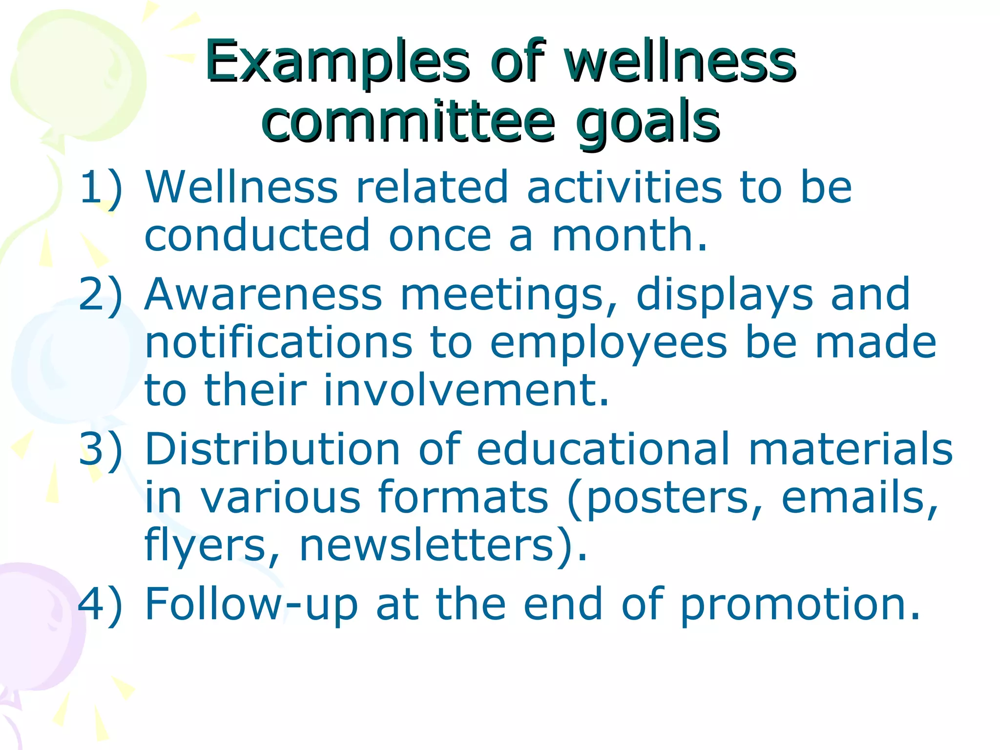 Comprehensive wellness program | PPT