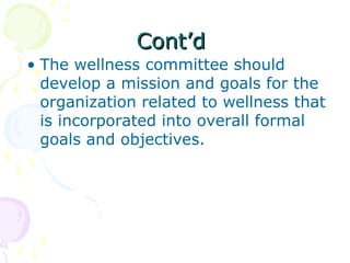 Comprehensive wellness program | PPT